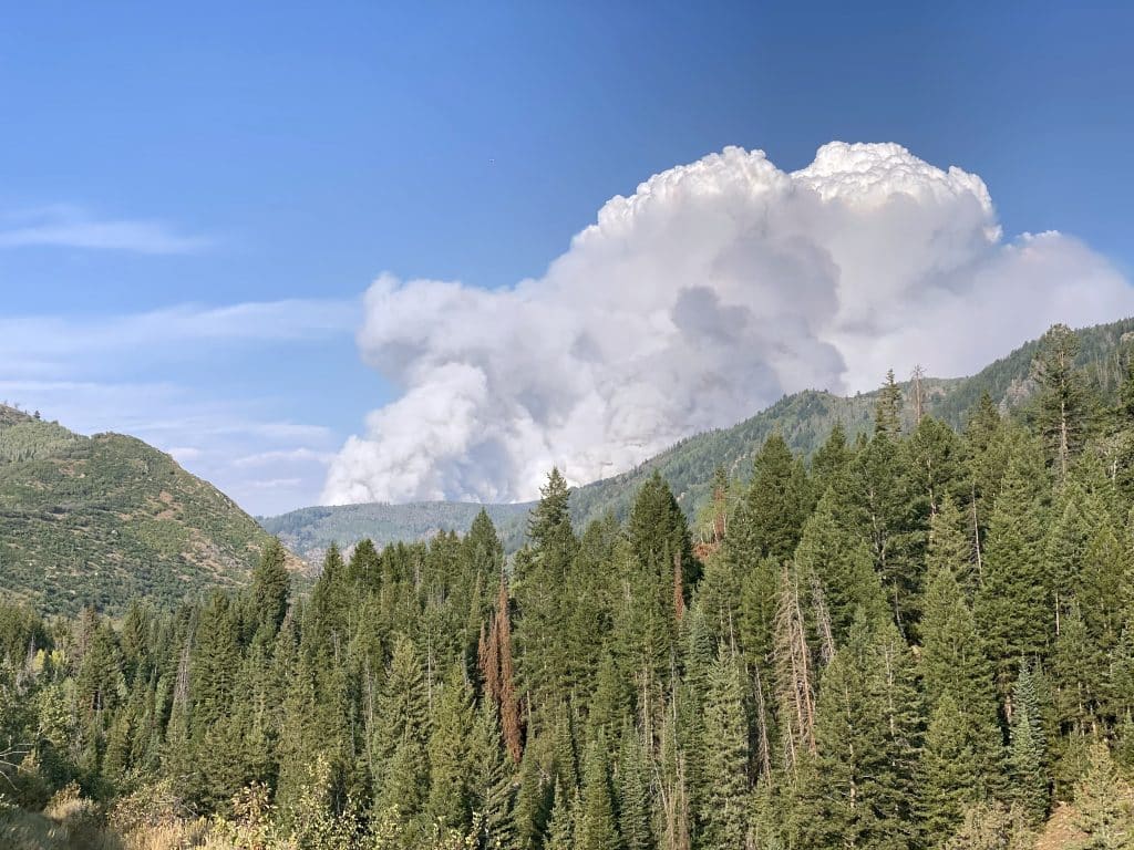 Middle Fork Fire explodes to over 3,500 acres by Monday evening ...